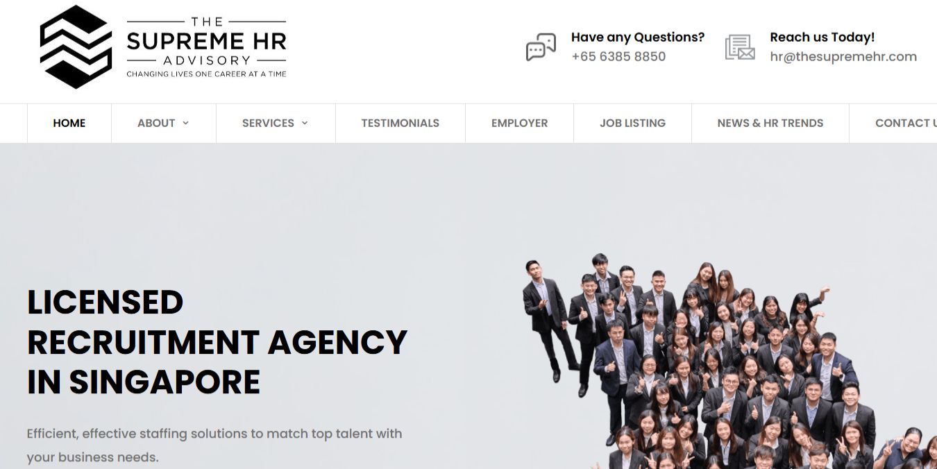 Top 10 Recruitment Agencies In Singapore 2025 - Singapore Listicles